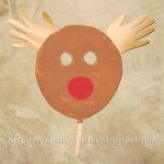 Paper Plate Rudolph Mask for Imaginative Play or DIY Photo Prop